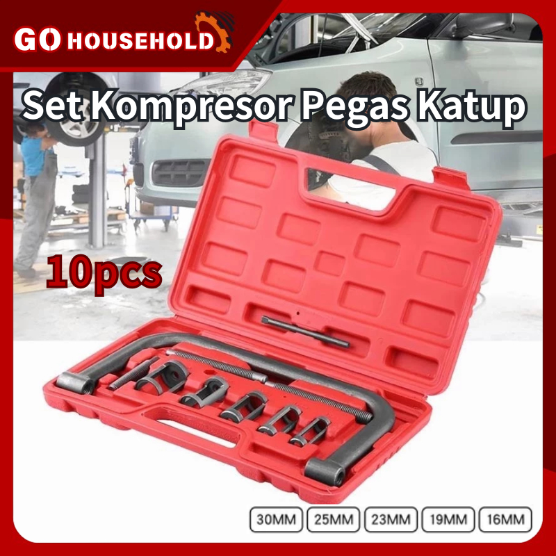 Jual peralatan mesin Treker klep set 10Pcs Valve Spring Compressor Set ...