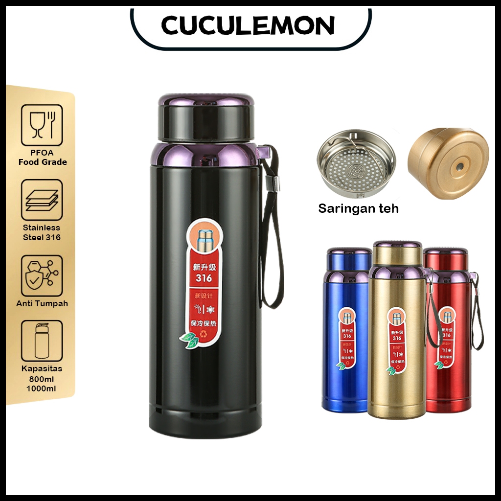 Jual CucuLemon Tumblr Stainless Termos Tahan Panas Dingin Vacuum Botol ...