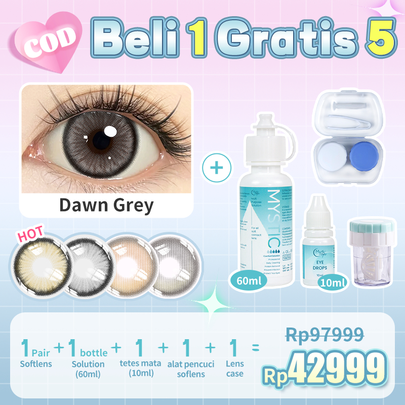 Jual [ Beli 1 Dapat5 ] Softlens Paket kombinasi :1 Softlens + Alat Cuci ...
