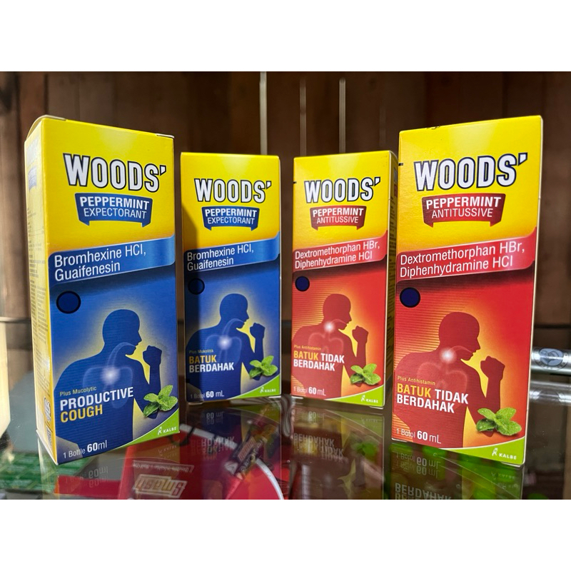 Jual Woods sirup obat batuk berdahak dan kering ukuran 60 ml | Shopee ...
