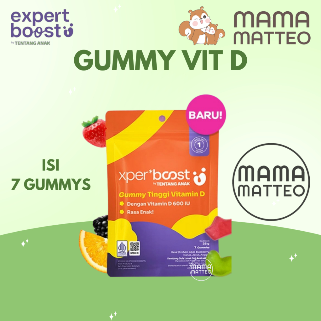 Jual EXPERT BOOST Gummy Vitamin D 600 IU Anak Dewasa 7pcs Mini Size ...