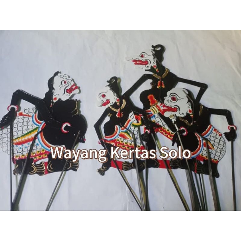 Jual Wayang kertas wayang mainan set Punokawan Lengkap | Shopee Indonesia