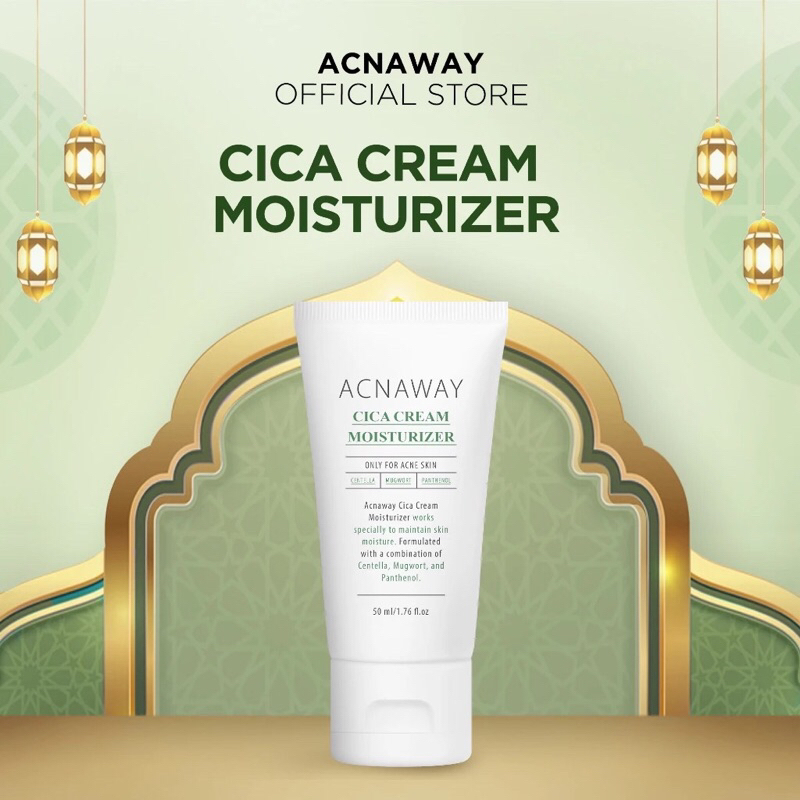 Jual ACNAWAY Cica Cream Moisturizer – Pelembab Wajah Kulit Berjerawat ...