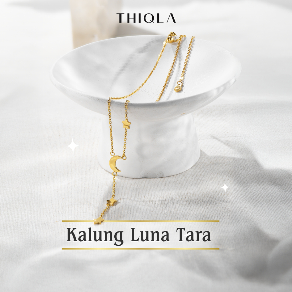 Jual THIQLA - Kalung Bintang Bulan LUNA TARA - Kalung Cewek Cantik ...