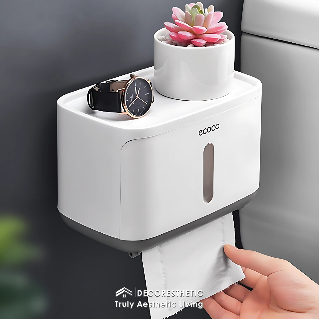 Jual Decoresthetic Ecoco Tempat Tissue Tempel Dinding Toilet Dispenser ...