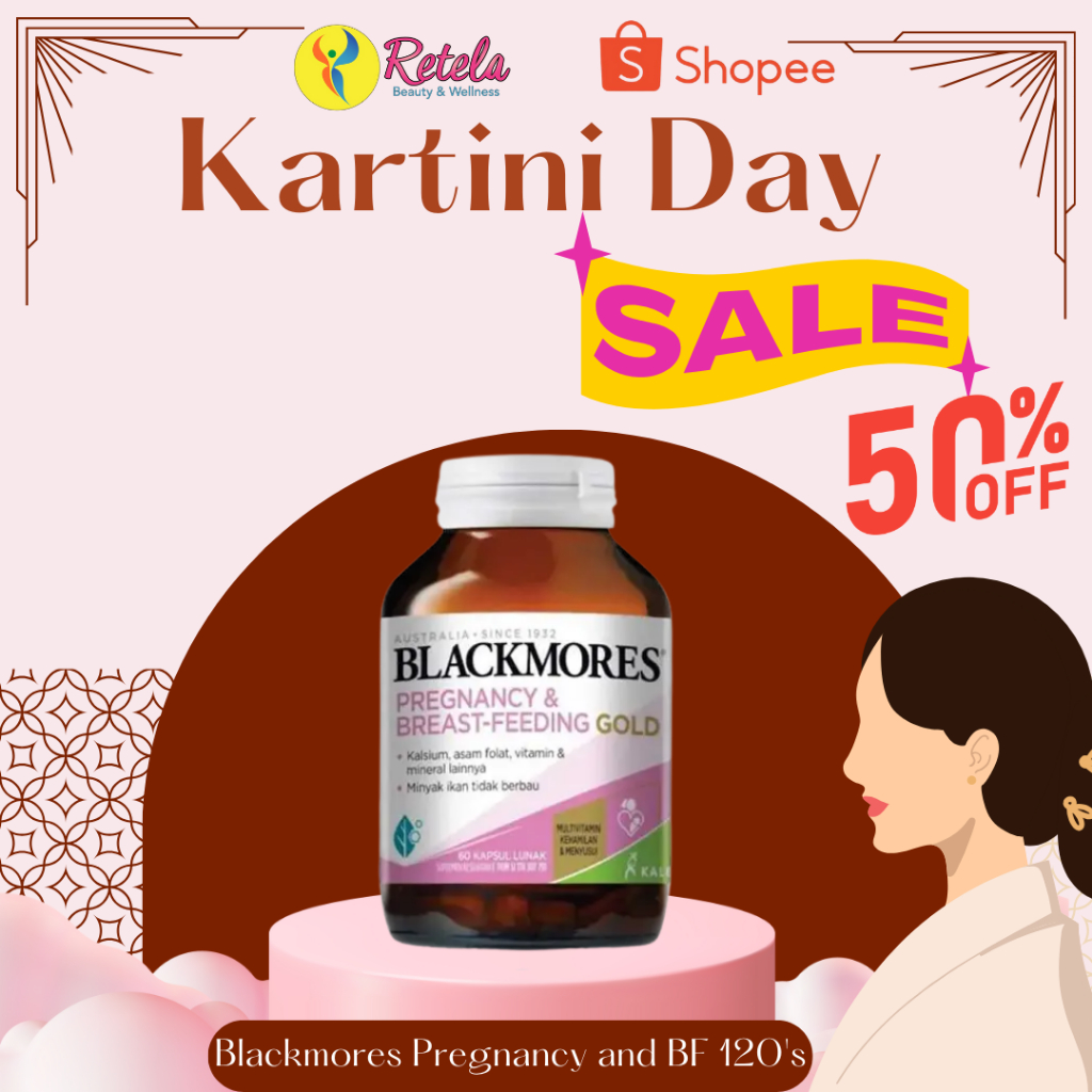 Jual BLACKMORES PREGNANCY & BREAST FEEDING GOLD 1 BOTOL ISI 120 TABLET ...