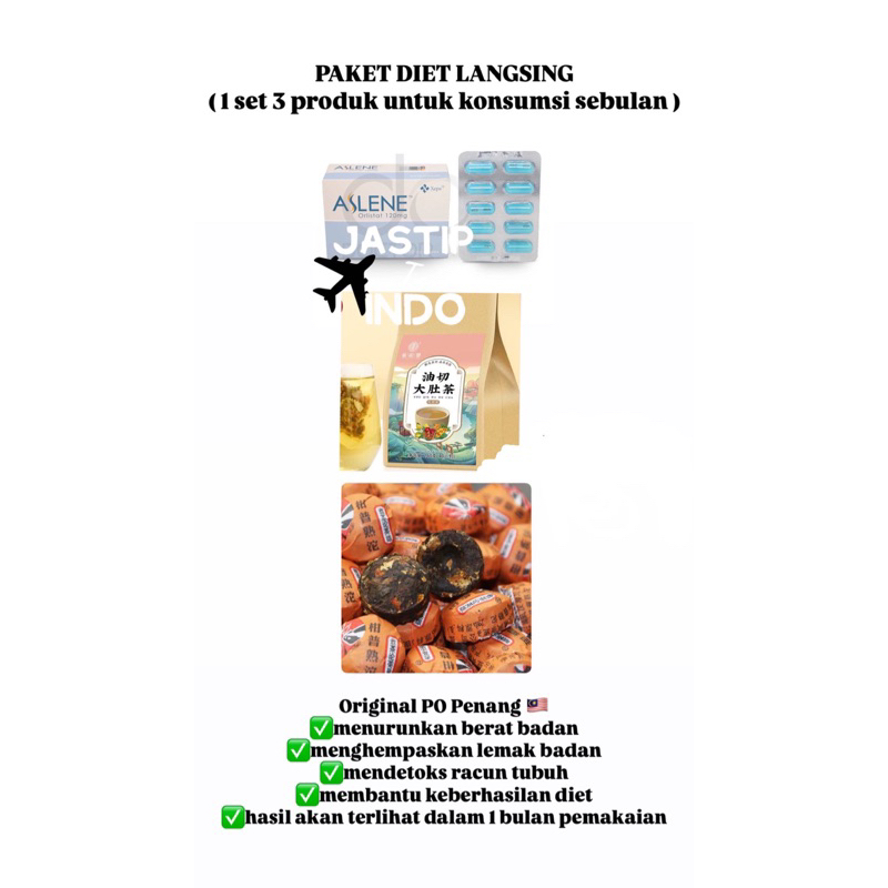Jual Paket diet langsing asli PO Penang ( 1 paket dapat 3 produk ...