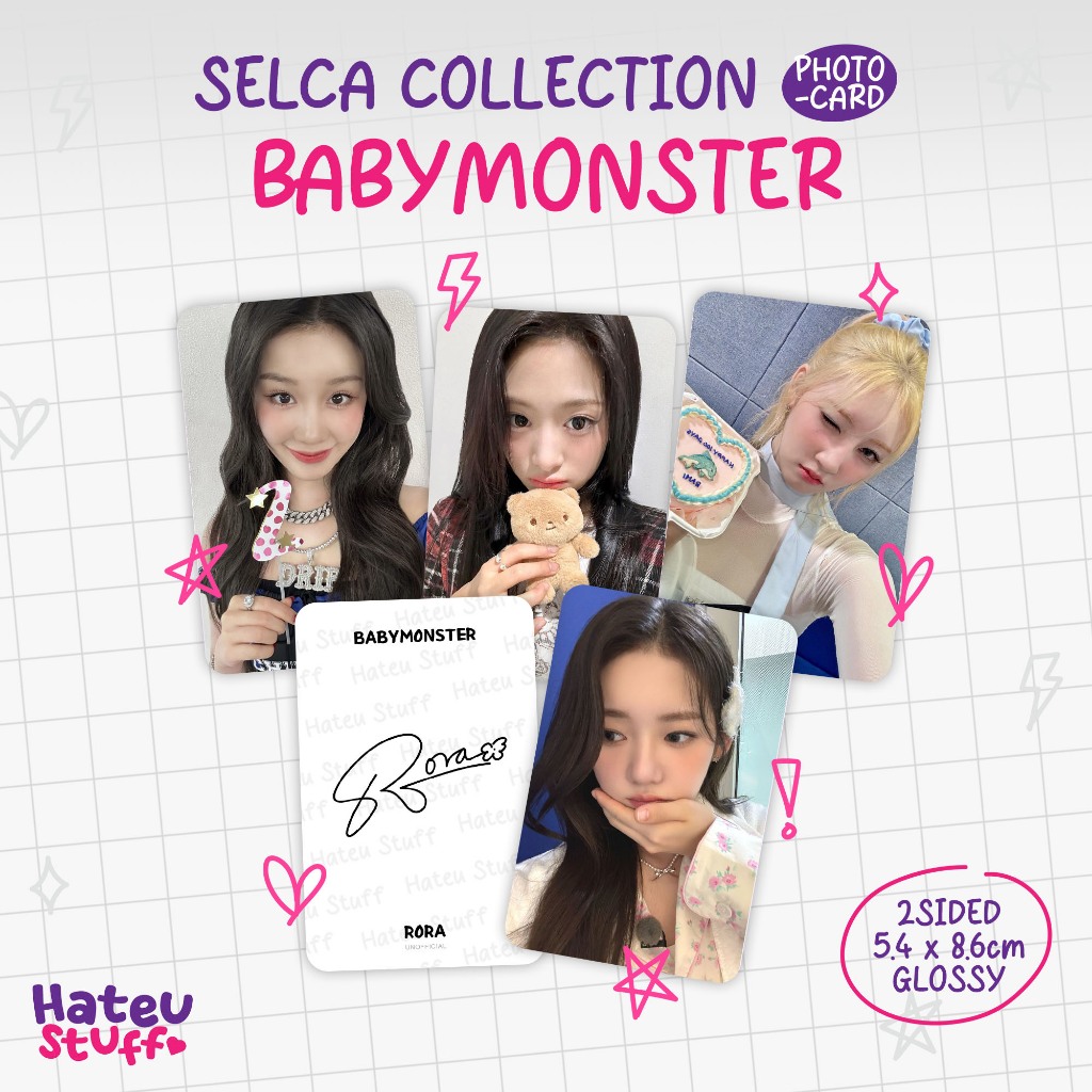 Jual BABYMONSTER Unofficial Photocard Selca Collection Birthday, Hello ...