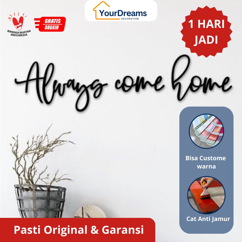 Jual Huruf Kayu Timbul Custom Nama Kayu Hiasan Dinding Dekorasi 3D ...