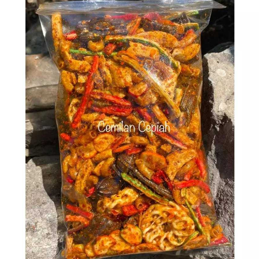Jual kerupuk seblak campur mix/seblak campur seblak beton/kerupuk ...