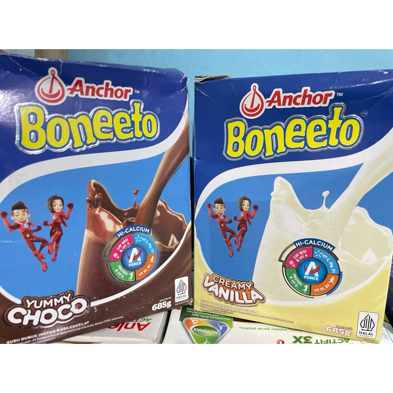 Jual BONEETO 685g - COKLAT/VANILLA ( YUMMY CHOCO & CREAMY VANILA ...