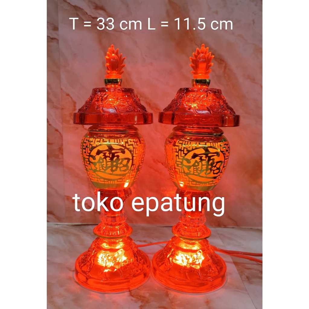 Jual Lampu Altar / Lampu Sembahyang - shen se - kepala api - cao cai ...