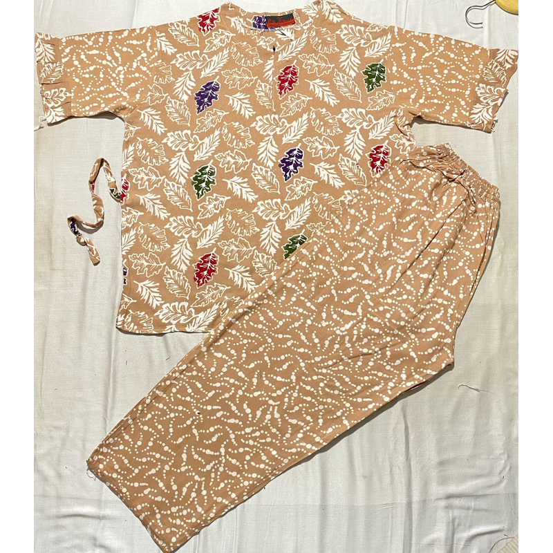 Jual jumboo busui resleting LD 122cm SETELAN BATIK CAP SUPER MOTIF ...