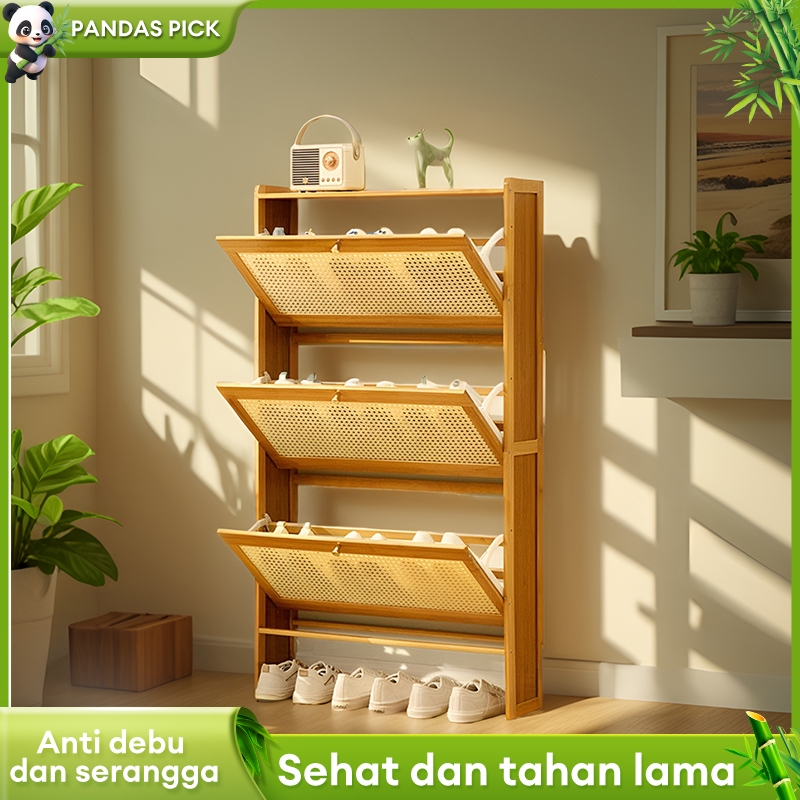 Jual Rak Sepatu Jatuh Lemari Sepatu Ultra Tipis Pintu Masuk Kapasitas ...