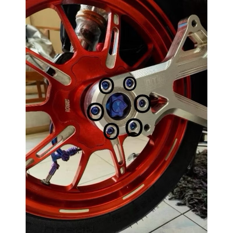 Jual baut swing arm vario cnc titanium (harga 1pcs ) | Shopee Indonesia