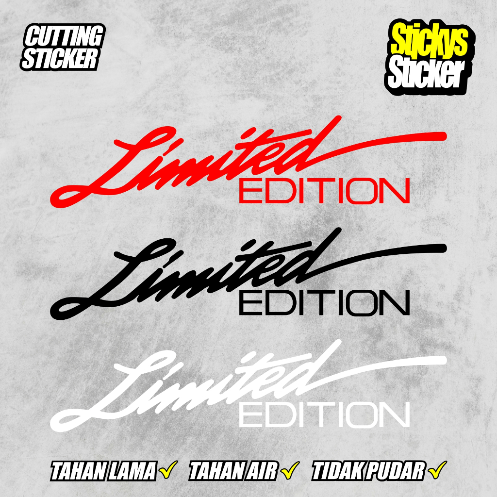 Jual Sticker Limited Edition cutting sticker Limited Edition 8 pilihan ...