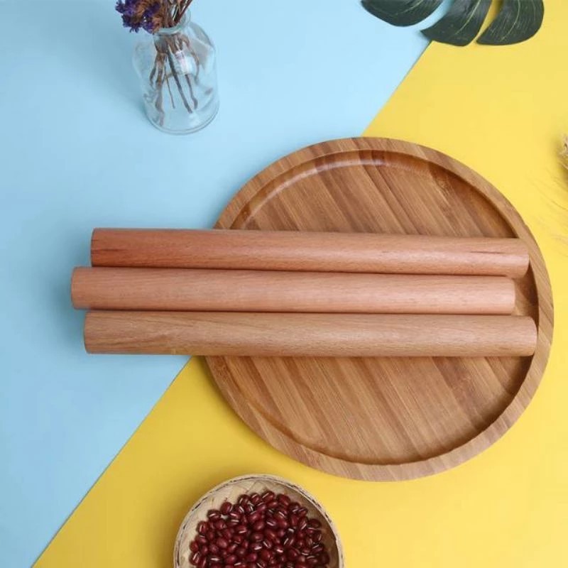 Jual Rolling Pin Kayu Penggiling Adonan Kue Anti Lengket Ukuran 20cm ...