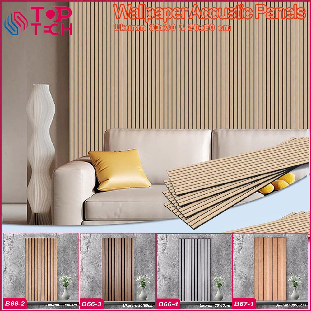 Jual (COD) PREMIUM Wall Panel PVC+foam WoodPanel Dinding 3D PVC+foam ...