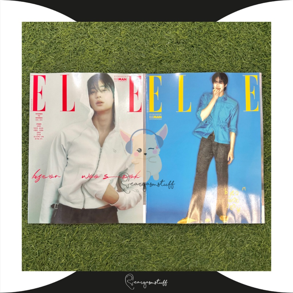 Jual (PLSN) ELLE KOREA MAGAZINE MARCH 2025 KIM TAERI / BYEON WOOSEOK / LEE JUNHYUK / MONSTA X ...