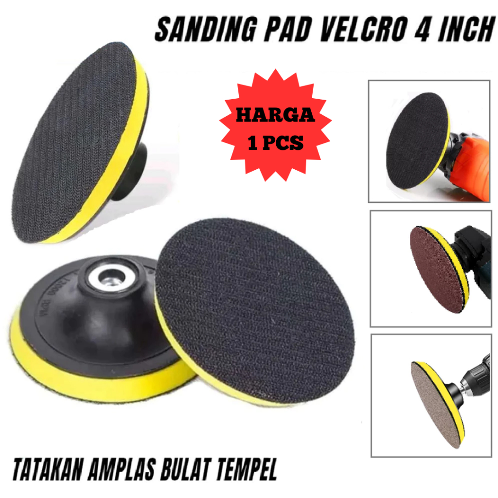 Jual Tatakan Amplas Velcro 4 inch - Tatakan Amplas Bulat Tempel 4 ...