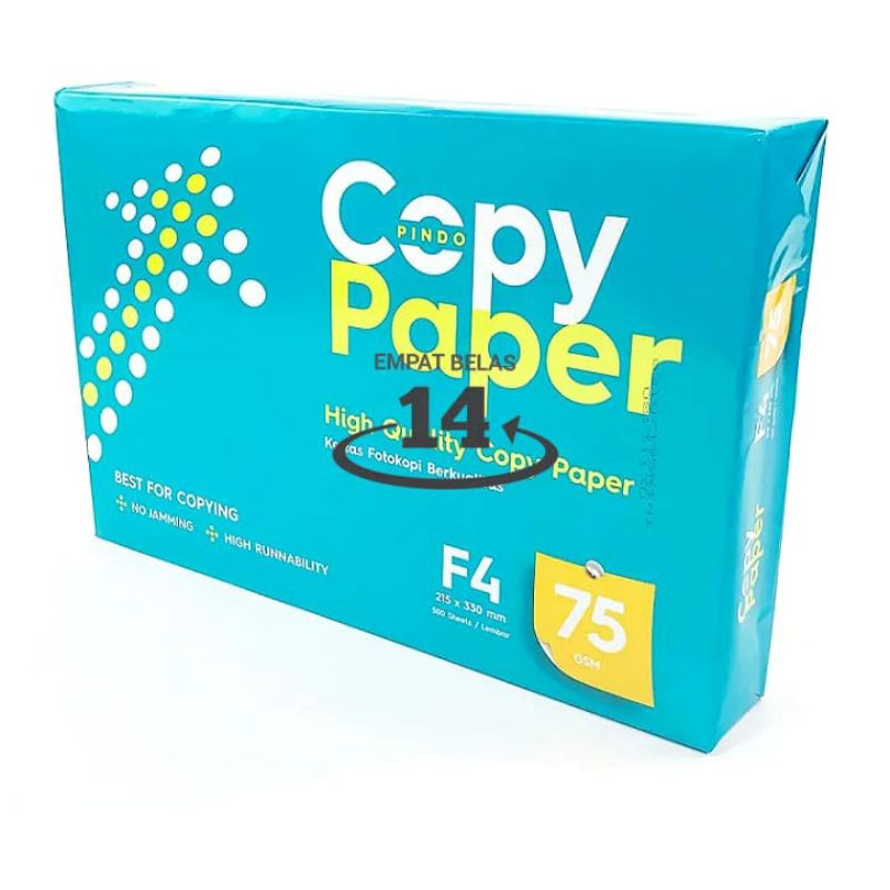 Jual 1 Rim Kertas HVS F4 Copy Paper 75 Gram ( Isi 500 Lembar ) | Shopee Indonesia