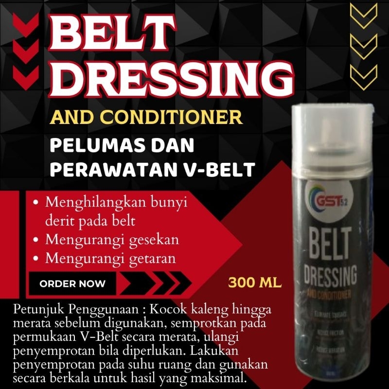 Jual Belt Dressing pembersih belting mobil dan motor kemasan 300 ml ...
