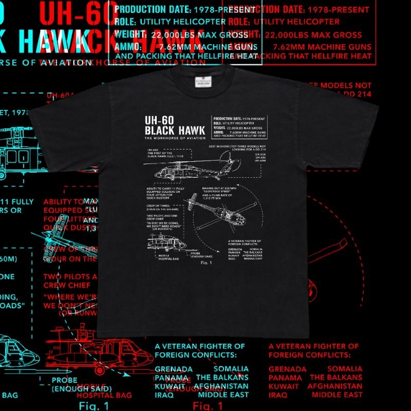 Jual Kaos US ARMY T Shirt Military Design US AIR AVIATION UH-60 ...