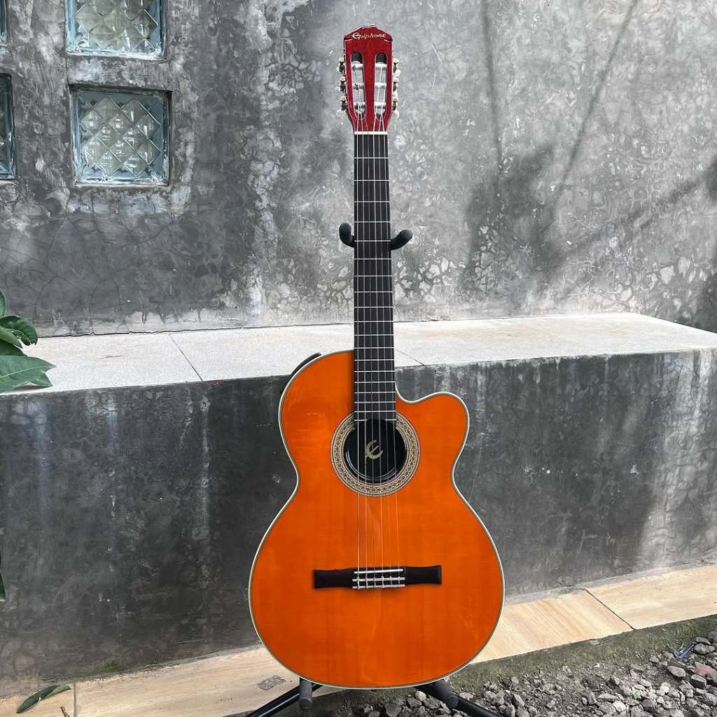 Jual NOS Epiphone Chet Atkins SST Acoustic Nylon Solid Guitar | Shopee ...