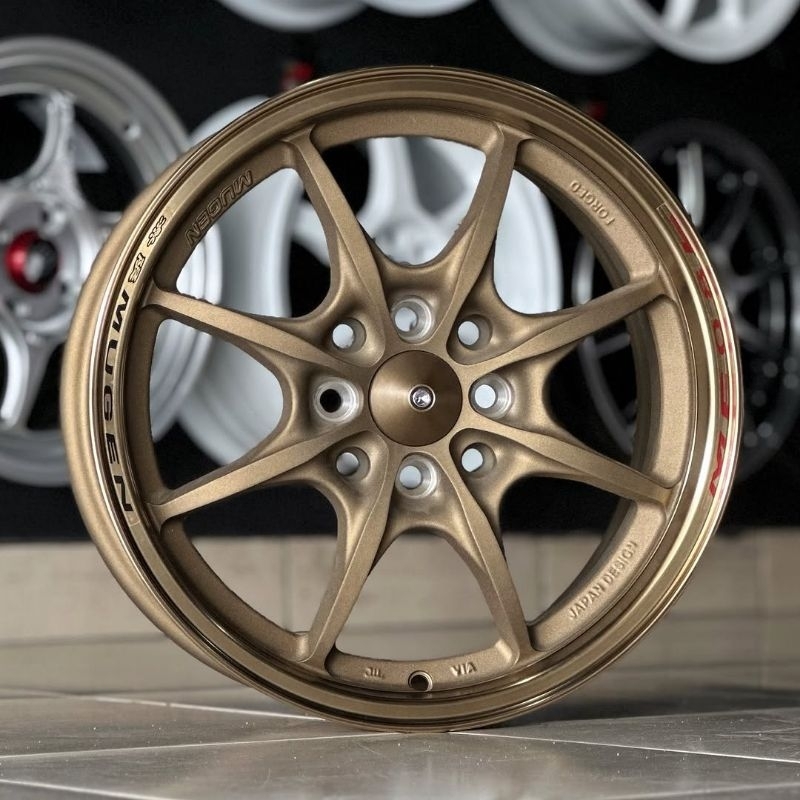 Jual velg mobil racing r15 MUGEN MF08 LEBAR 6,5 PCD 4X100 - 4X114,3 velg ring 15 untuk mobil ...