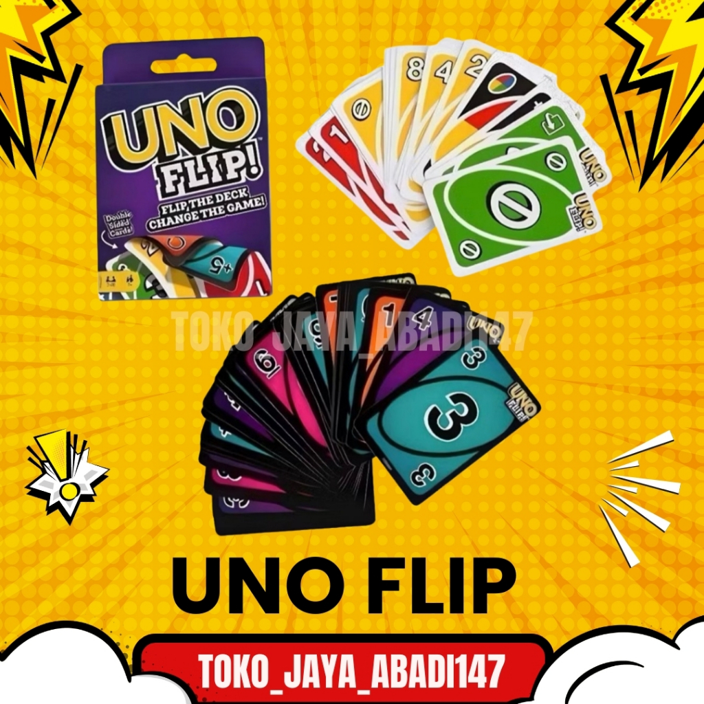 Jual UNO FLIP / KARTU UNO / UNO PERMAINAN / KARTU UNO / KARTU UNO FLIP ...