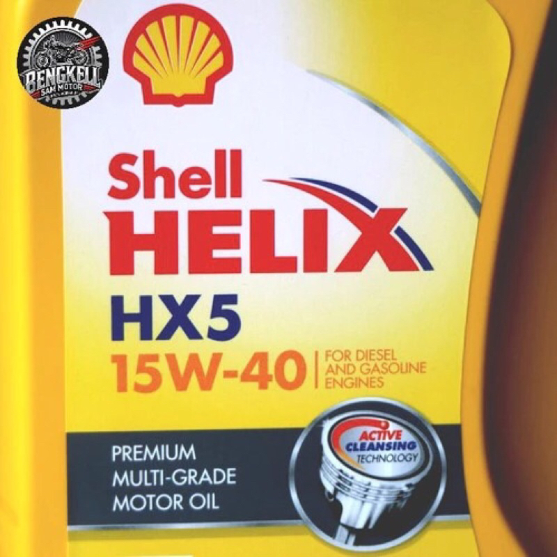 Jual Shell HELIX HX5 15W-40 PREMIUM MULTI-GRADE MOTOR OIL 1 LITER ...