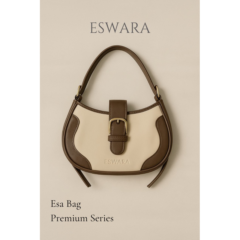 Jual Eswara Esa Bag Premium Series- Beige Tas Wanita 3 in 1 Shoulder Bag Sling Bag Hand Bag ...