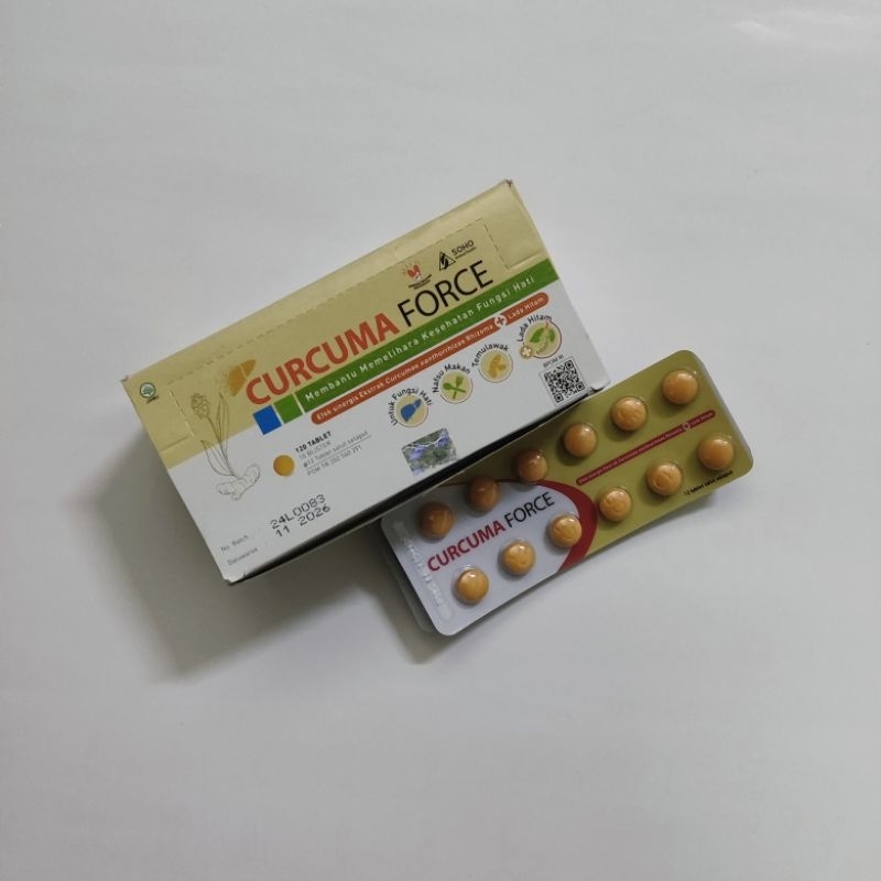Jual CURCUMA FORCE TABLET VITAMIN PENAMBAH NAFSU MAKAN | Shopee Indonesia
