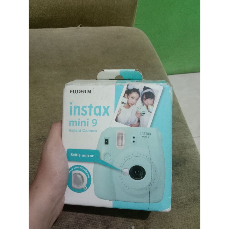 Jual [Preloved] Camera Polaroid Instax Mini 9 Sky Blue | Shopee Indonesia