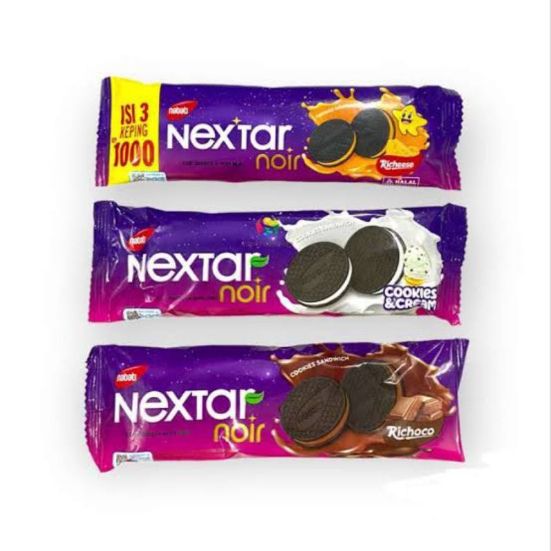 Jual NEXTAR NOIR COOKIES COKELAT | VANILA NETTO 10 PCS | Shopee Indonesia