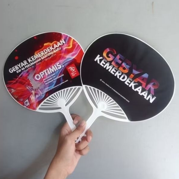 Jual Kipas Kerang Uchiwa/Kipas Kerang Event Promosi/Foto Custom 2 sisi ...