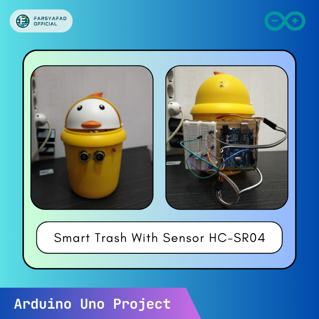 Jual IoT Project Smart Trash Ultrasonic / IoT Project Tempat Sampah Pintar HC-SR04 With Arduino ...