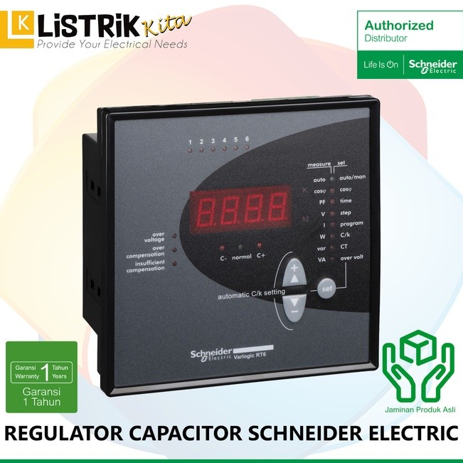 Jual PFC CONTROLLER 8 STEP EASYLOGIC Schneider Electric REGULATOR ...