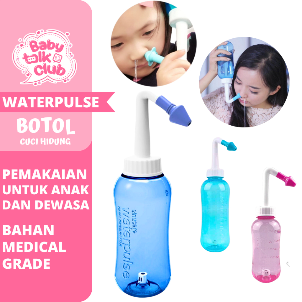 Jual Botol Cuci Hidung Waterpulse Original Nasal Spray Warna Biru Hijau ...