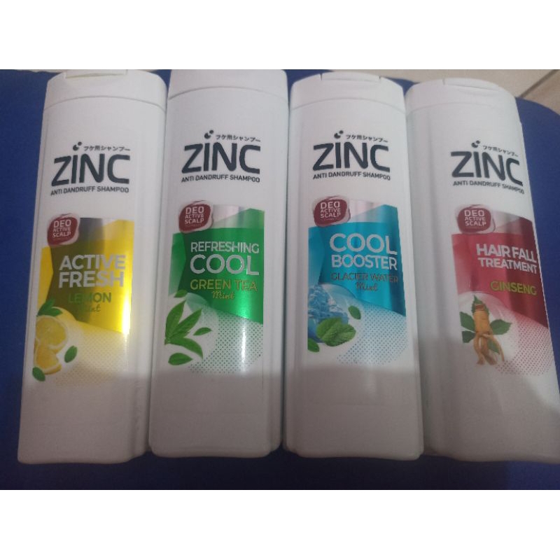 Jual Shampoo ZINC Anti Dandruff All Varian Active Fresh Lemon 170ml ...