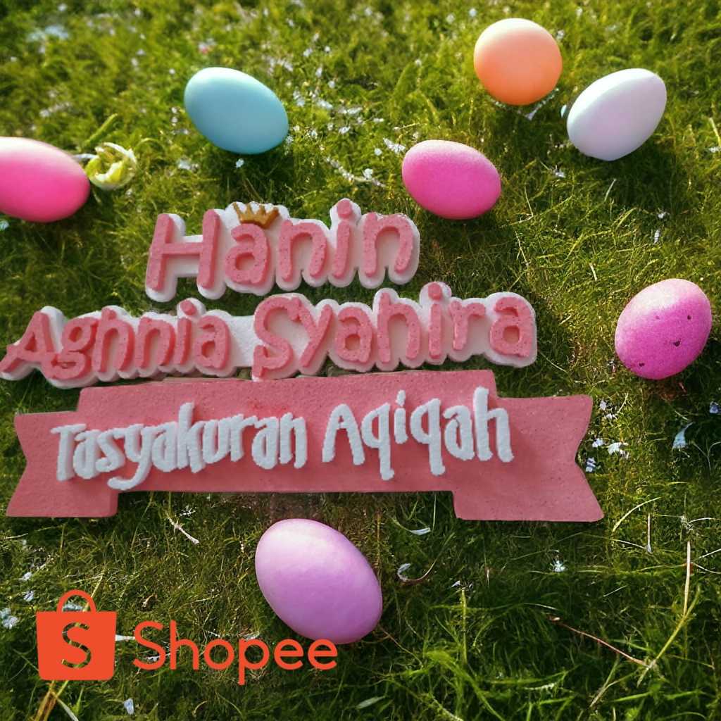 Jual Huruf timbul styrofoam paket nama lengkap & acara tanpa PO ...