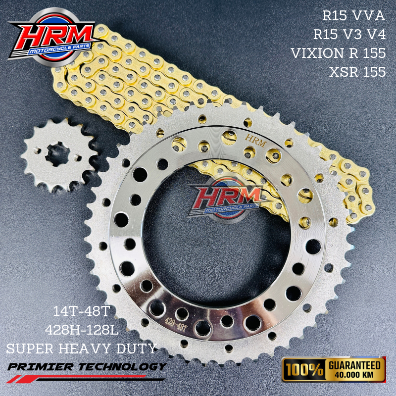 Jual GEAR SET GIR SET RACING R15 NEW R15 V3 V4 VIXION R 155 XSR 155 48T | Shopee Indonesia