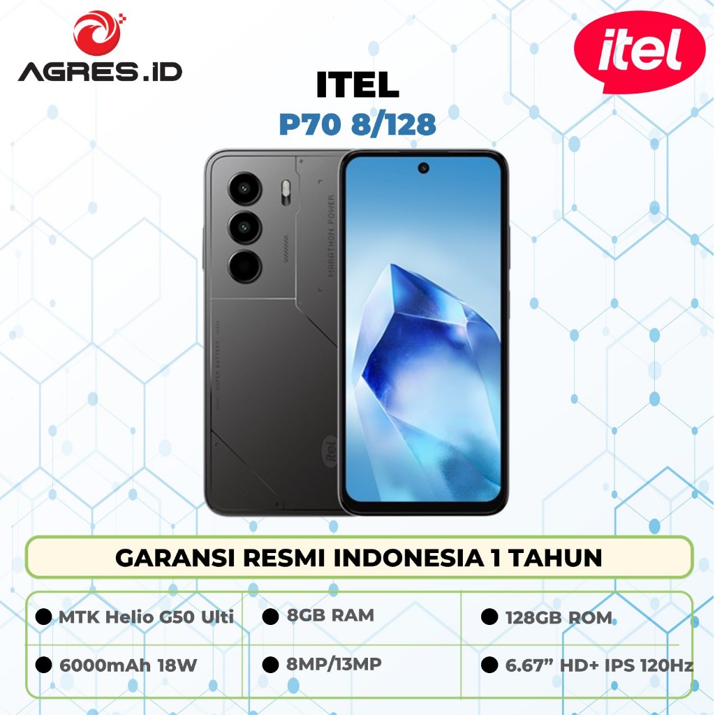 Jual Itel P70 4G Ram 8GB Ssd 128GB Helio G50 Ultimate 6000mAh + 4000mAh Case | Shopee Indonesia