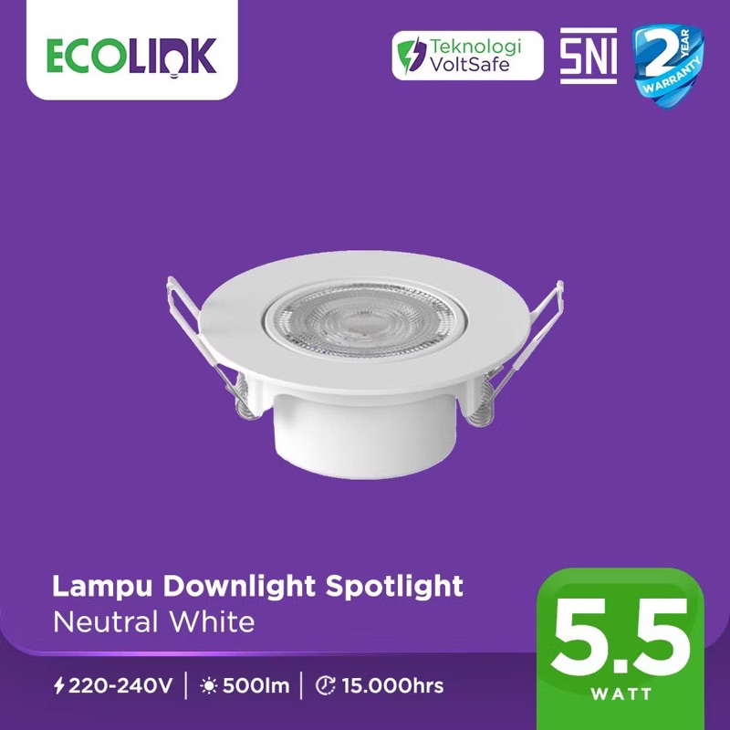 Jual Downlight led spotlight 4W 5.5Watt Ecolink ESL190RD | Shopee Indonesia