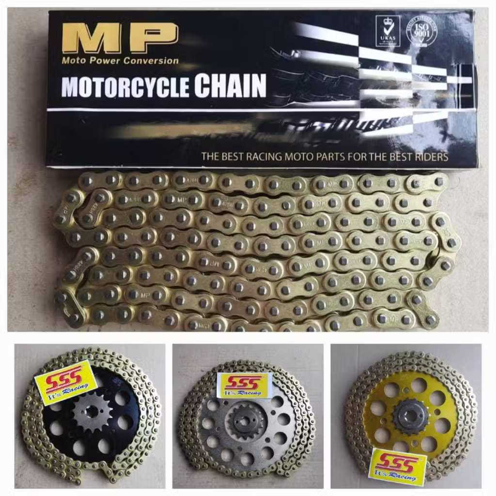 Jual GEAR GIR SET SSS RACING RANTAI GOLD 428 (UKURAN RANDOM) ALL SERIES MOTOR (Ninja 150, KLX ...