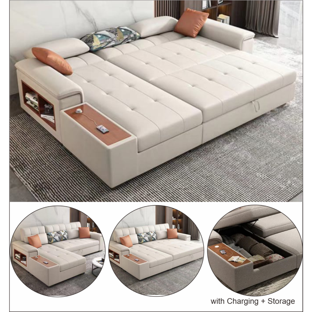 Jual STAR1 SOFA BED L KARA RANGKA BESI RECLINING FITUR BACKREST LIPAT ...
