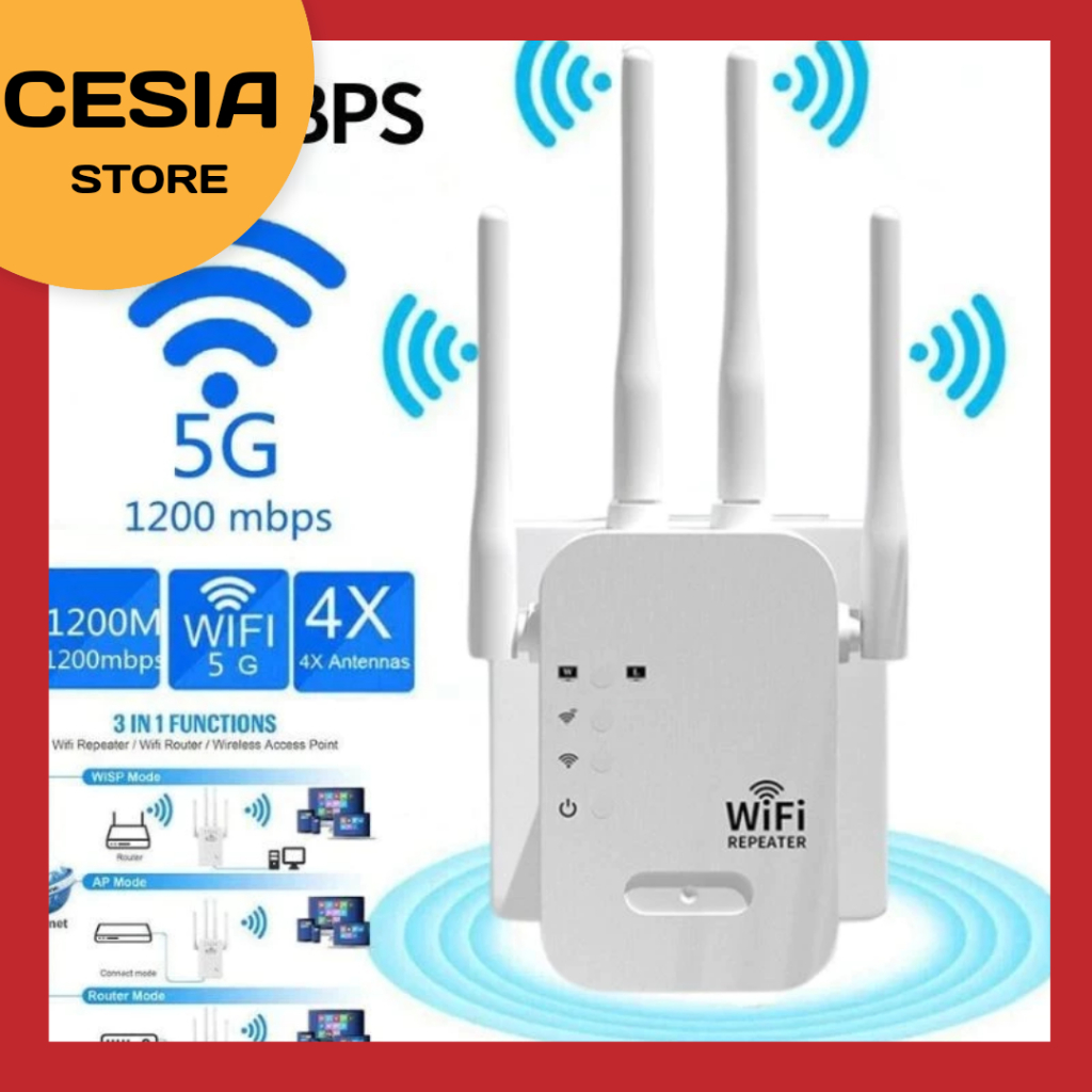 Jual [ CS ] Penguat Sinyal Wifi 300M WIFI Repeater Wireless Wifi Range ...