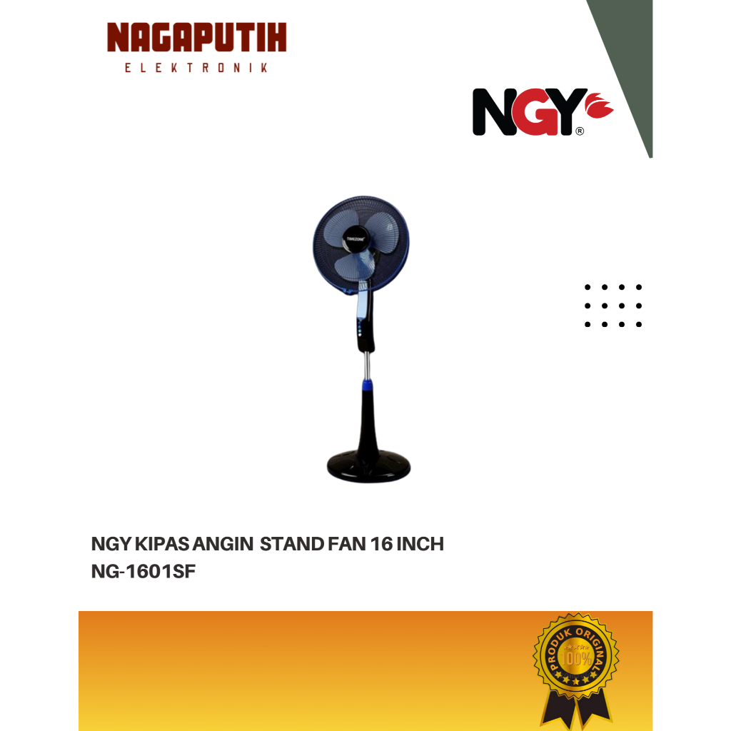 Jual Nagoya Kipas Angin Berdiri Stand Fan 16 inch NG-1601SF | Shopee Indonesia