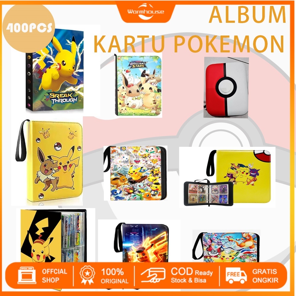 Jual 【Ready Stock】400 PCS Kartu Pokemon/Pokemon Cards Booster Pack Evolutions Buku Album Kartu ...