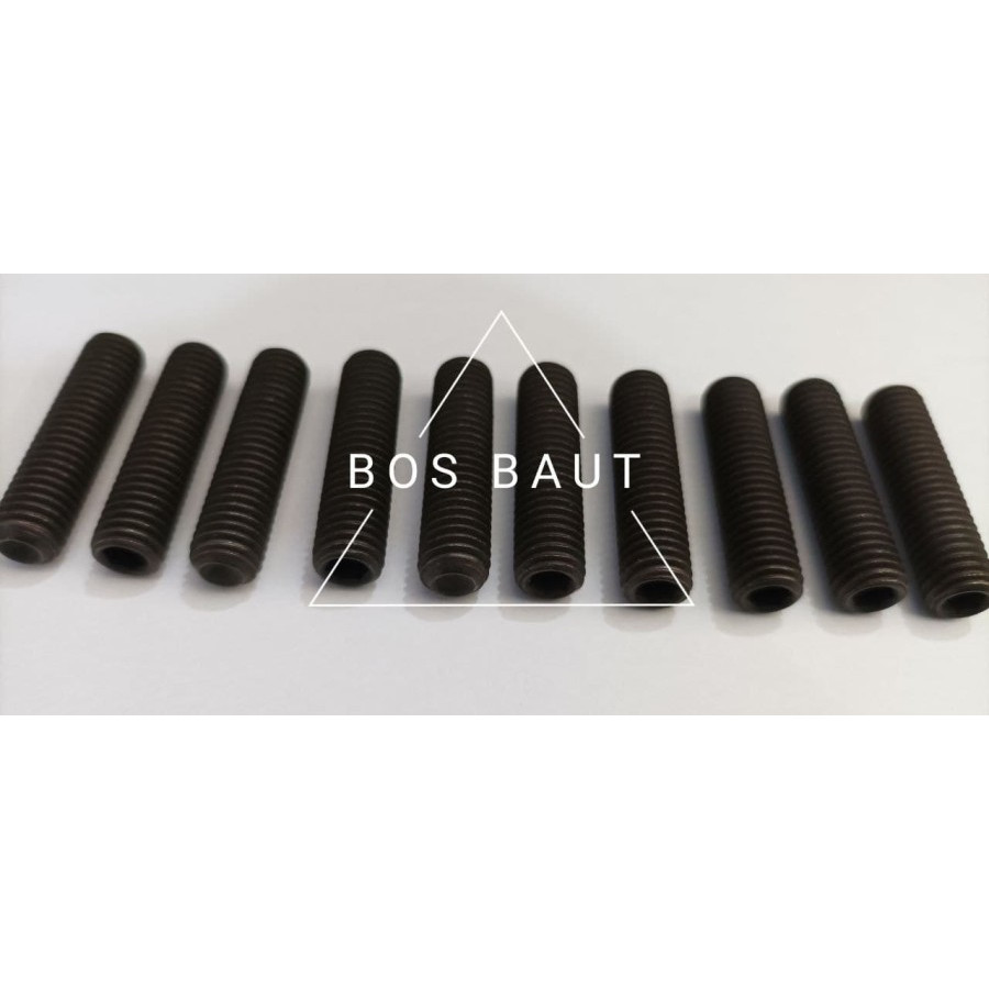 Jual BAUT BOREG - BAUT TANAM KUNCI L M8X6 - SET L M8X6 P1.25 HITAM ...